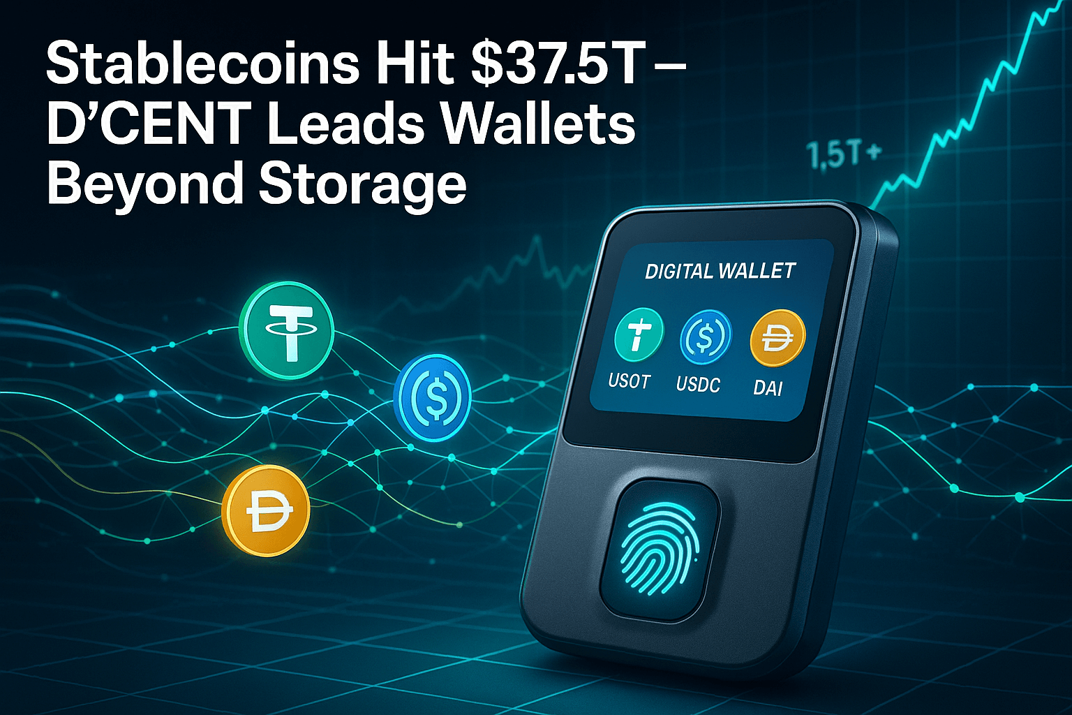 Stablecoins Reach $37.5T – D’CENT Pioneers Wallets Beyond Storage ...